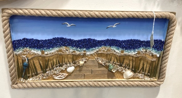 Beach Scene Created by Cape Cod Local Artisan – Harvest of Barnstable