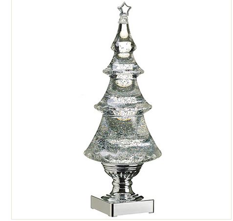 Sparkle Tree, 14" High, Acrylic, LED, Glitter Filled Tabletop Accent ...